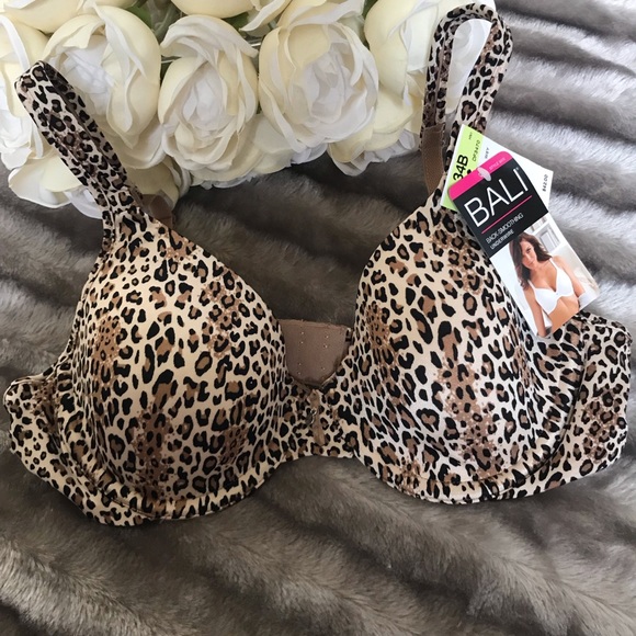 Bali | Intimates & Sleepwear | Bali Back Smoothing Leopard Print Bra ...